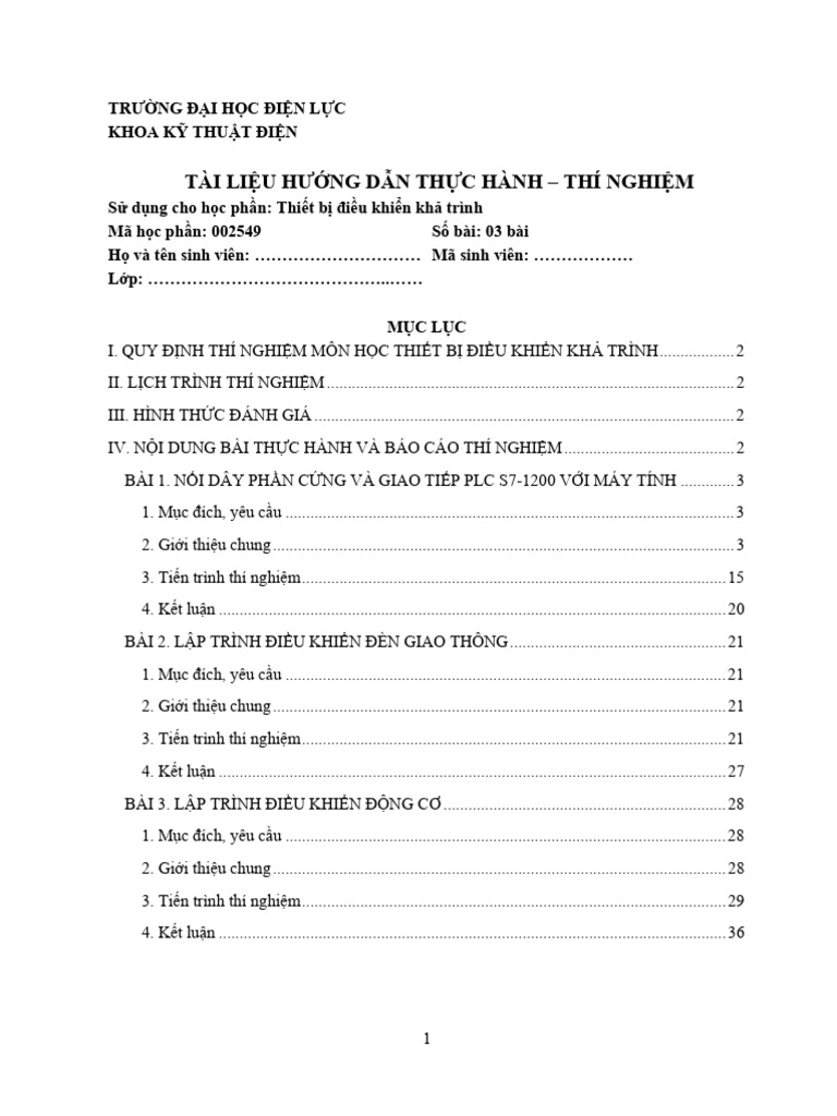 Gui Yen - Tai Lieu Thi Nghiem PLC - 13 - 10 - 2021 - Mau EPU - Bien ...