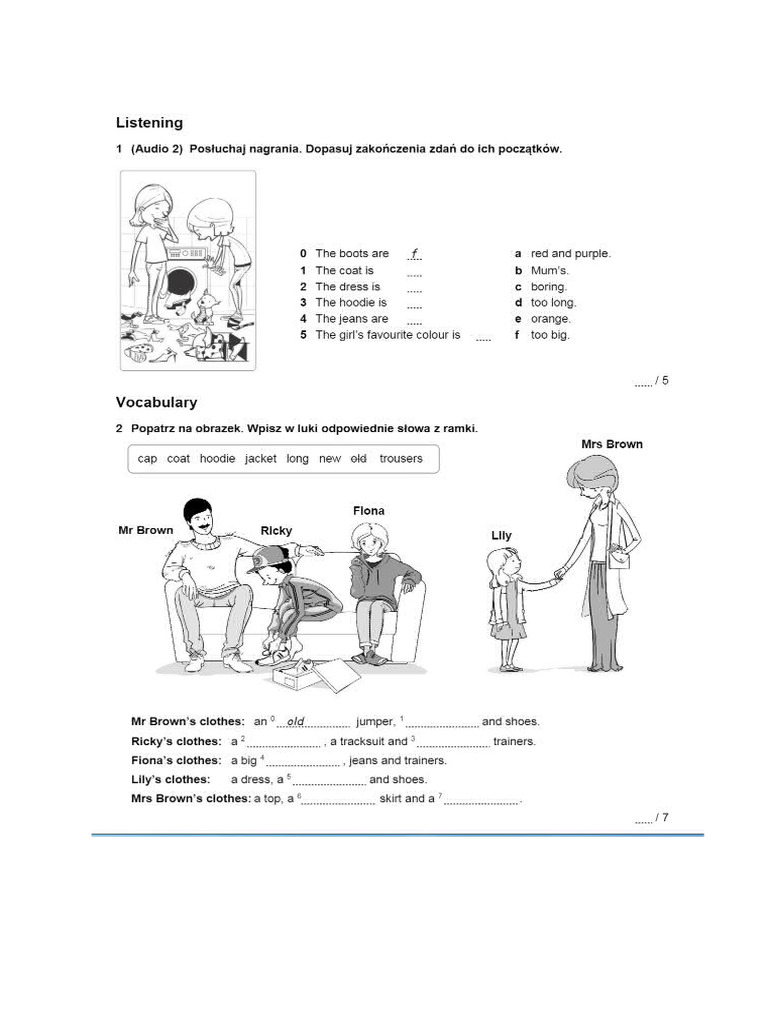 ECA1 Language Test 2A | PDF