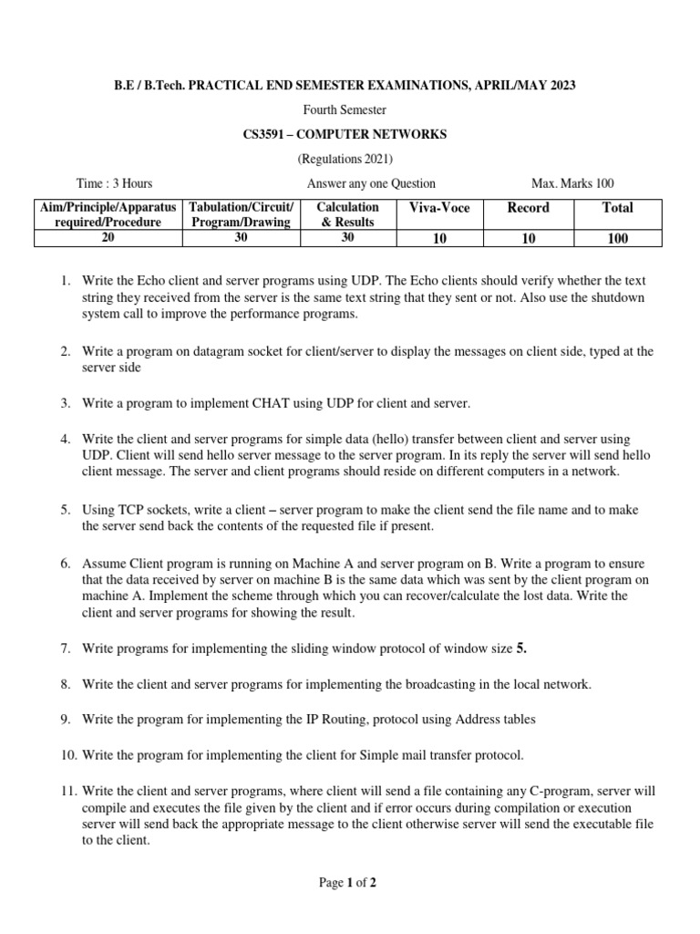 CS3591 Set2 | PDF | Transmission Control Protocol | Routing