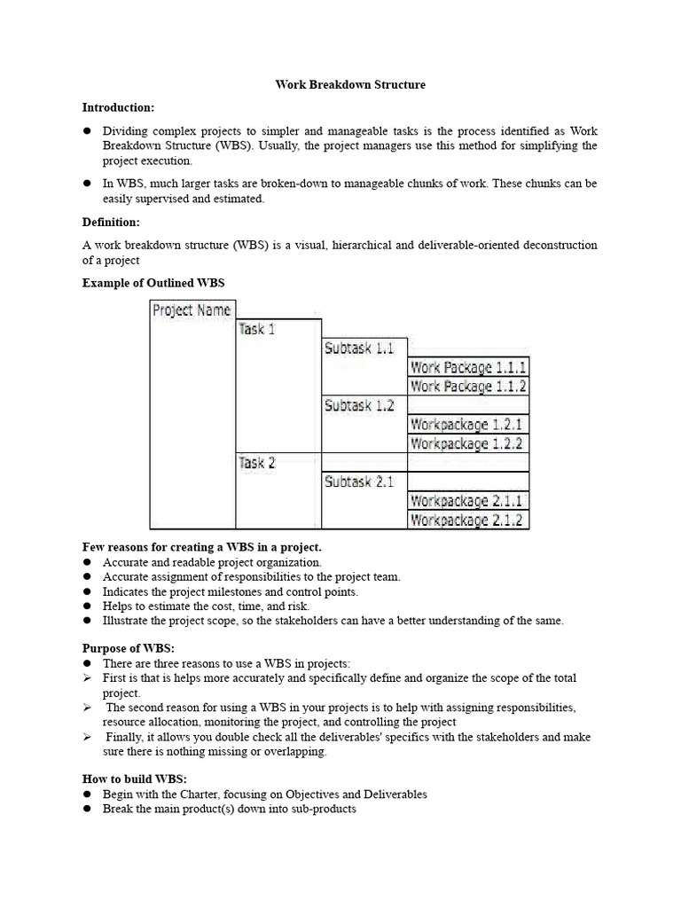 Work Breakdown Structure | PDF | Systems Engineering | Computing