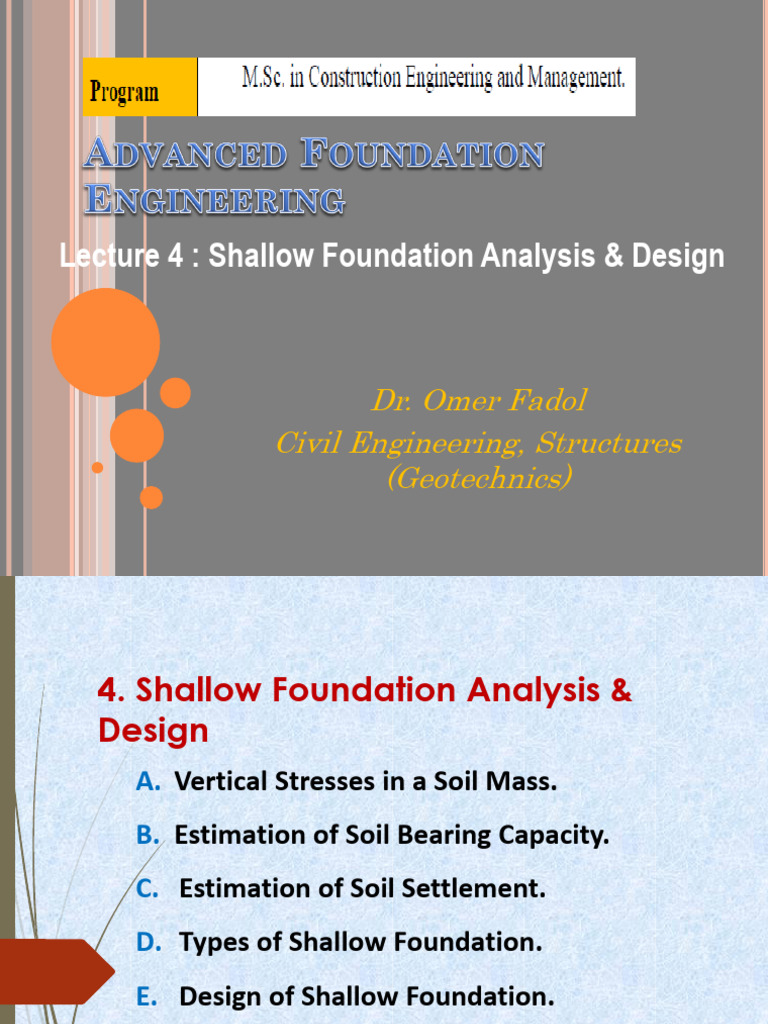 Shallow Foundation Analysis and Design | PDF | Applied And Interdisciplinary Physics | Civil ...