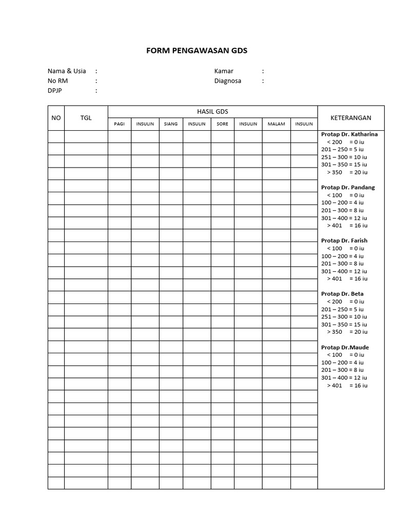Form Gds Seruni Atas | PDF