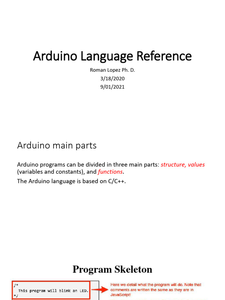 4.3 Arduino Language Reference | Download Free PDF | Arduino | Analog ... 4.3 Arduino Language Reference | Download Free PDF | Arduino | Analog ...
