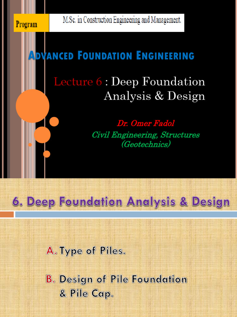 Deep Foundation Analysis & Design | PDF | Deep Foundation | Mechanics