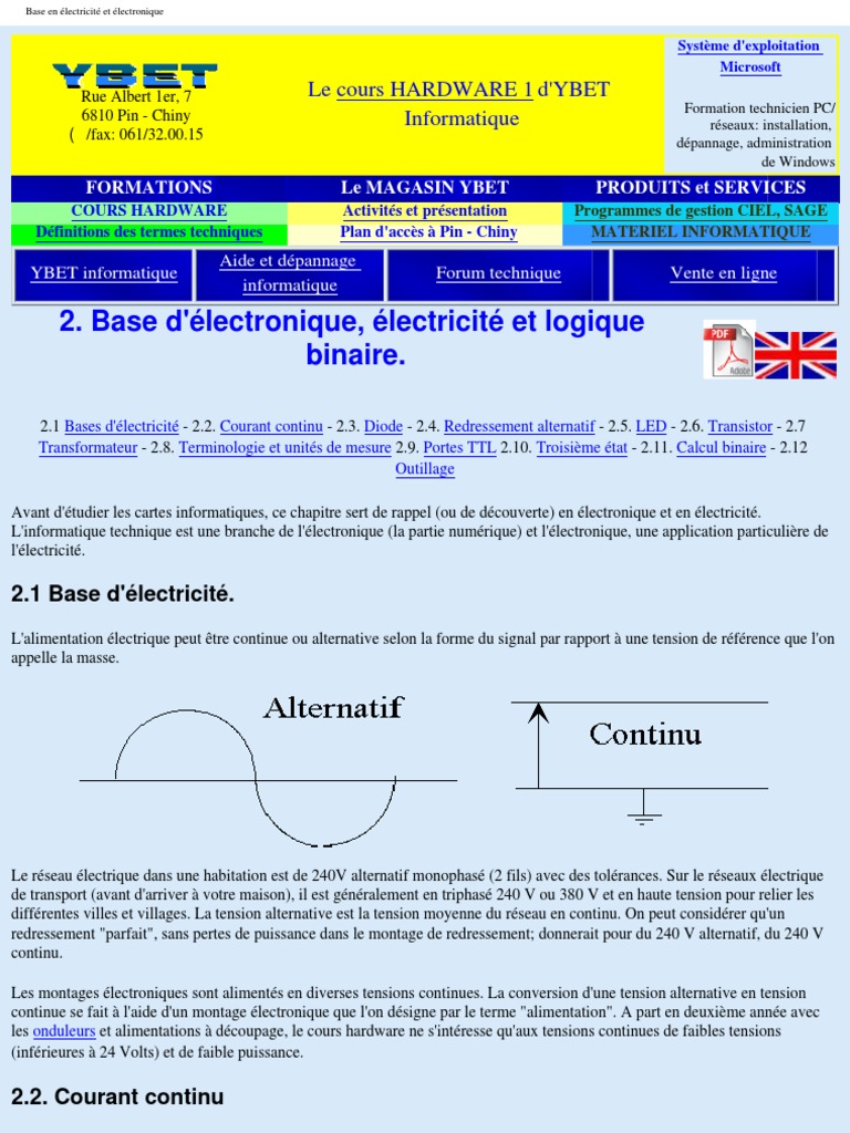 Électronique de Base | PDF