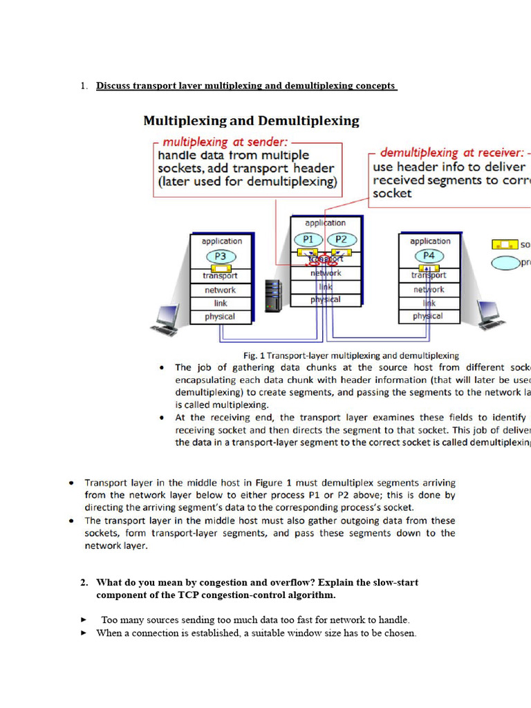 CN Ass 3 Soln | PDF | Transmission Control Protocol | Network Congestion