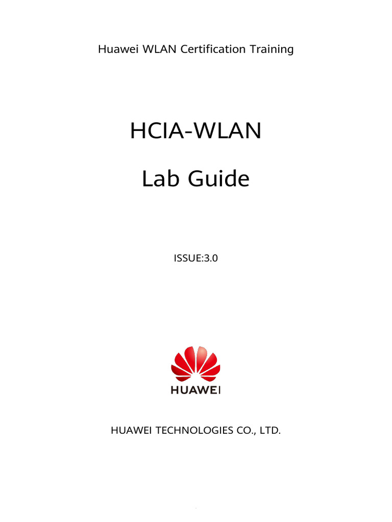 HCIA-WLAN V3.0 Lab Guide | PDF | File Transfer Protocol | Wireless Lan