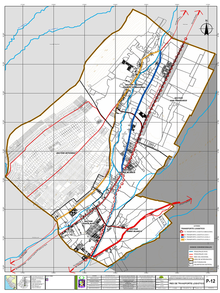P12 - Mapa de Red de Transporte Logistico | PDF