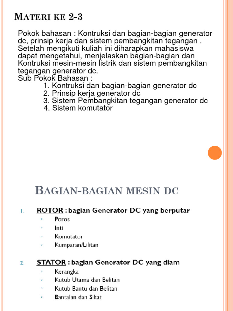 MESIN-MESIN LISTRIK MATERI Ke 2-3 OK | PDF
