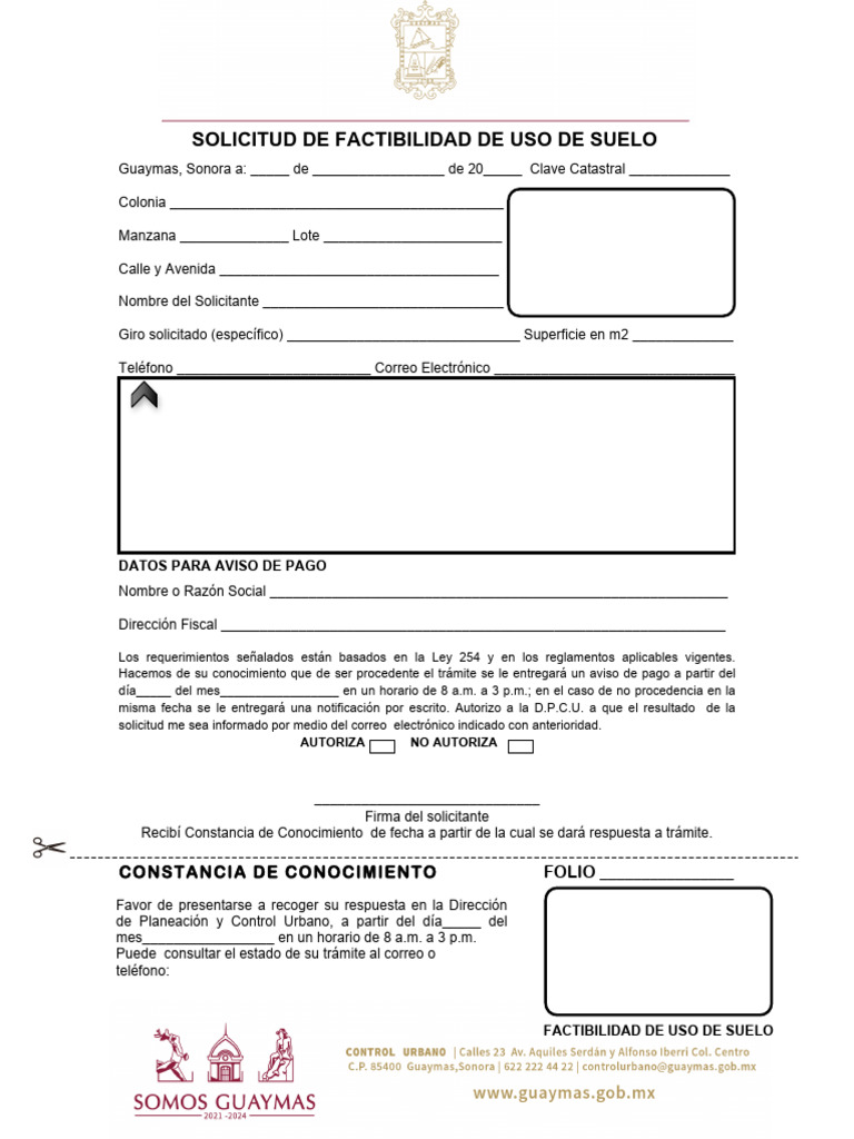 Factibilidad de Uso de Suelo | PDF Factibilidad de Uso de Suelo | PDF