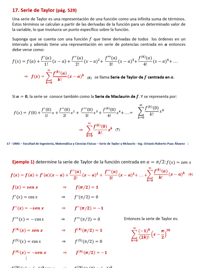 Serie de Taylor | PDF | Análisis real | Estructuras matemáticas
