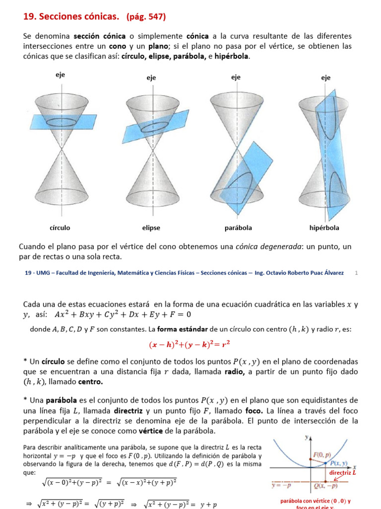 Secciones Cónicas | PDF | Matemáticas | Euclides