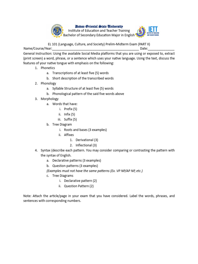 Part-2 Prelim Midterm El-101 | PDF
