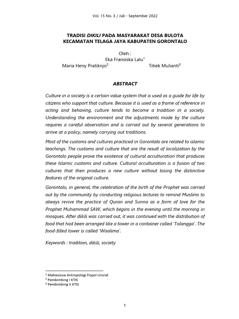 JM holistik,+Eka+Journal | Download Free PDF | Semitic Words And Phrases | Monotheism