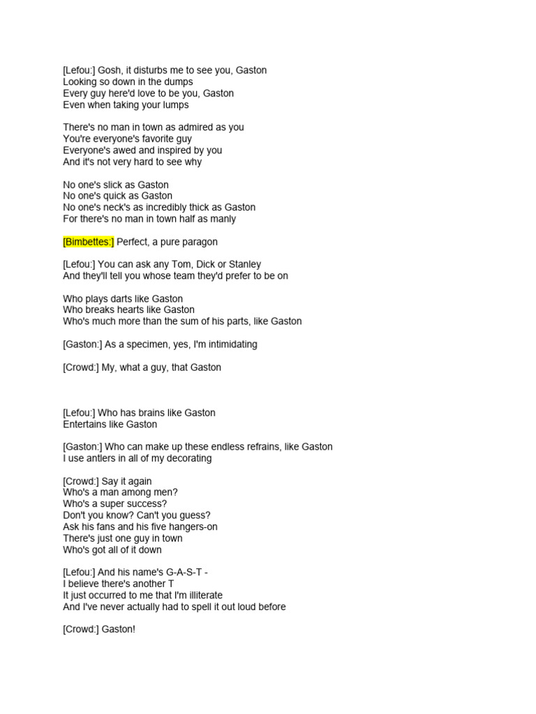 Gaston | PDF