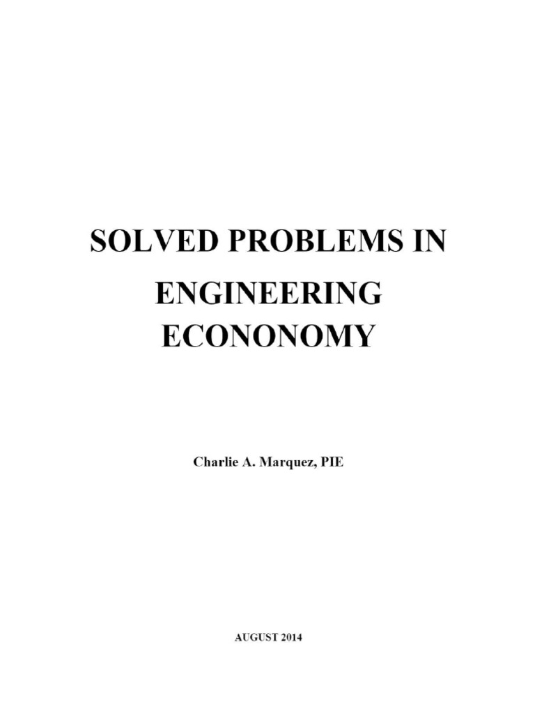 Note Engineering Economics | PDF