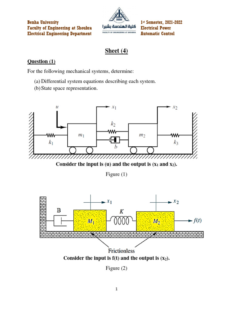 Sheet | PDF | Systems Theory | Mathematics