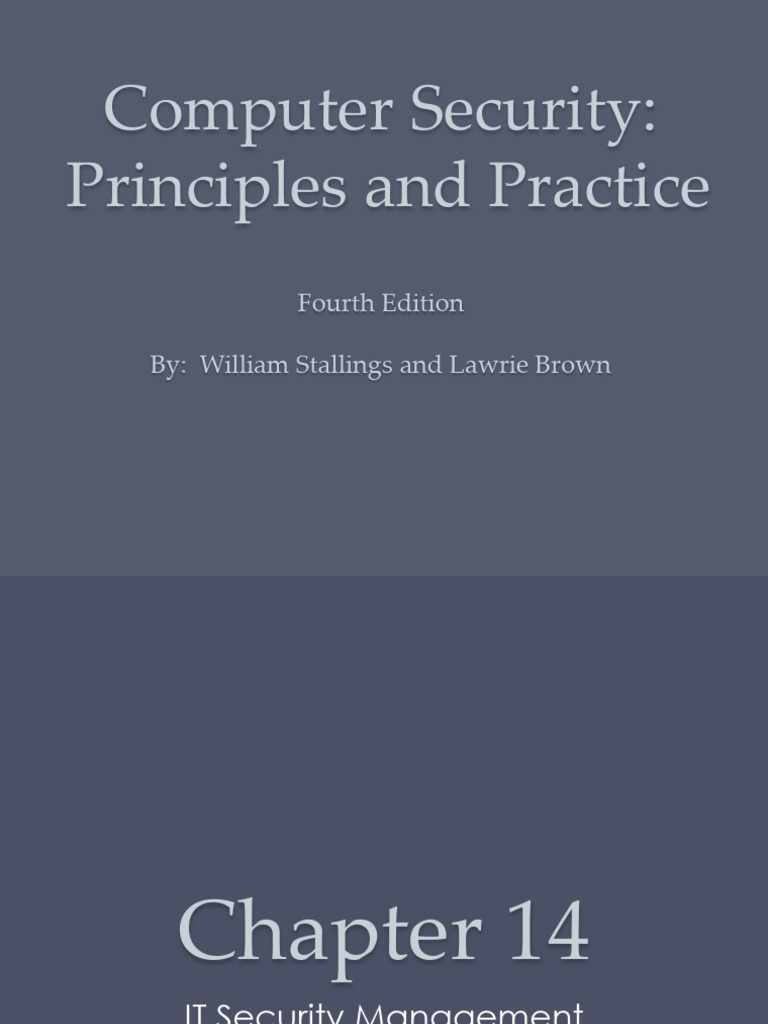 Summary of ch14+ch15 | PDF | Information Security | Computer Security