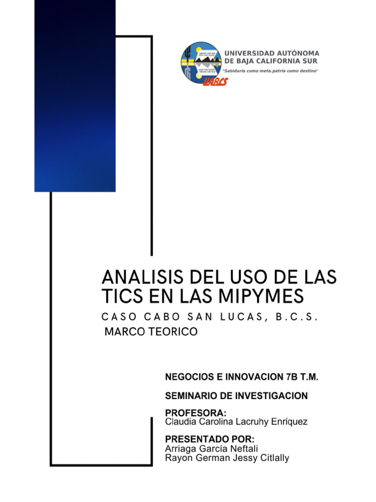Marco Teorico. Analisis Del Uso de Las TICS en Las MIPYMES | PDF | Pequeñas y medianas empresas ...