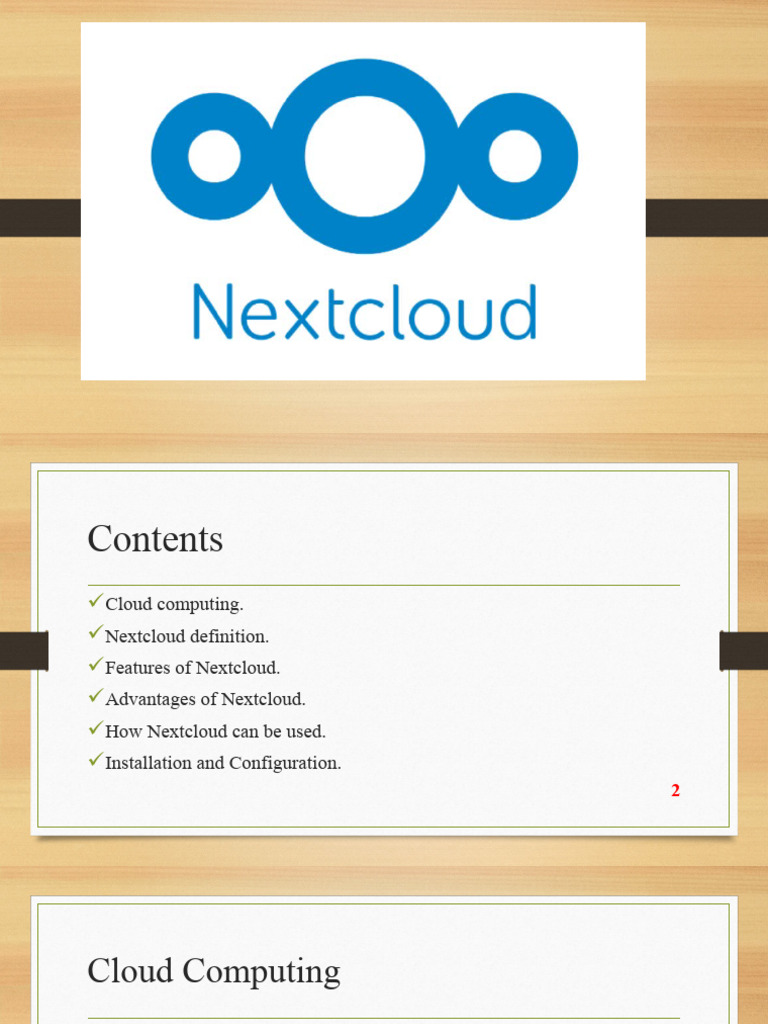 Nextcloud | PDF | Cloud Computing | Application Software