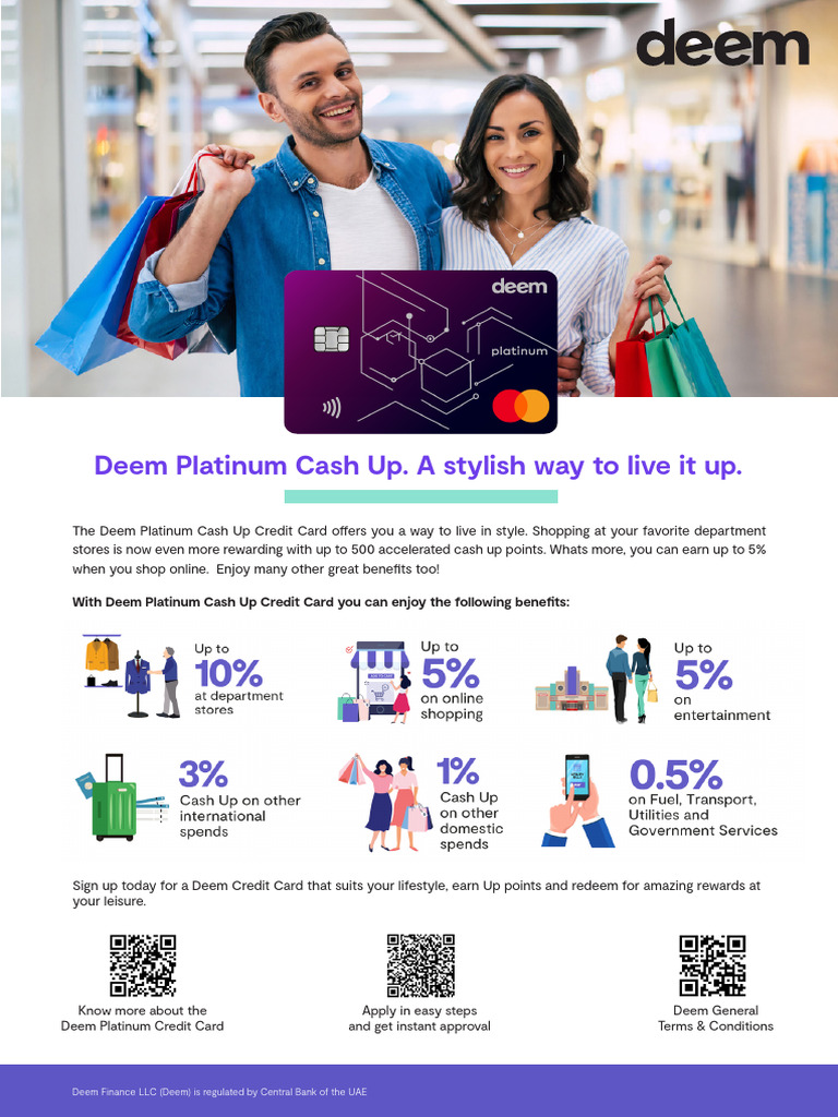 Platinum Credit Card Flyer A5 May | PDF | Finance & Money Management