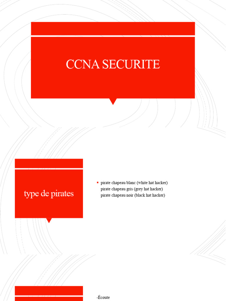 CCNA Sec | PDF | Sécurité | Sécurité des systèmes d'information