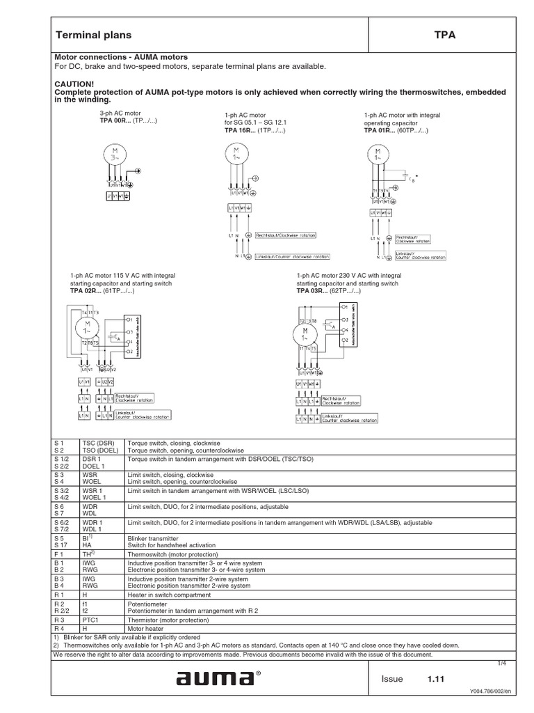 AUMA - SP - Uebersicht - Tpa - en | PDF | Components | Machines