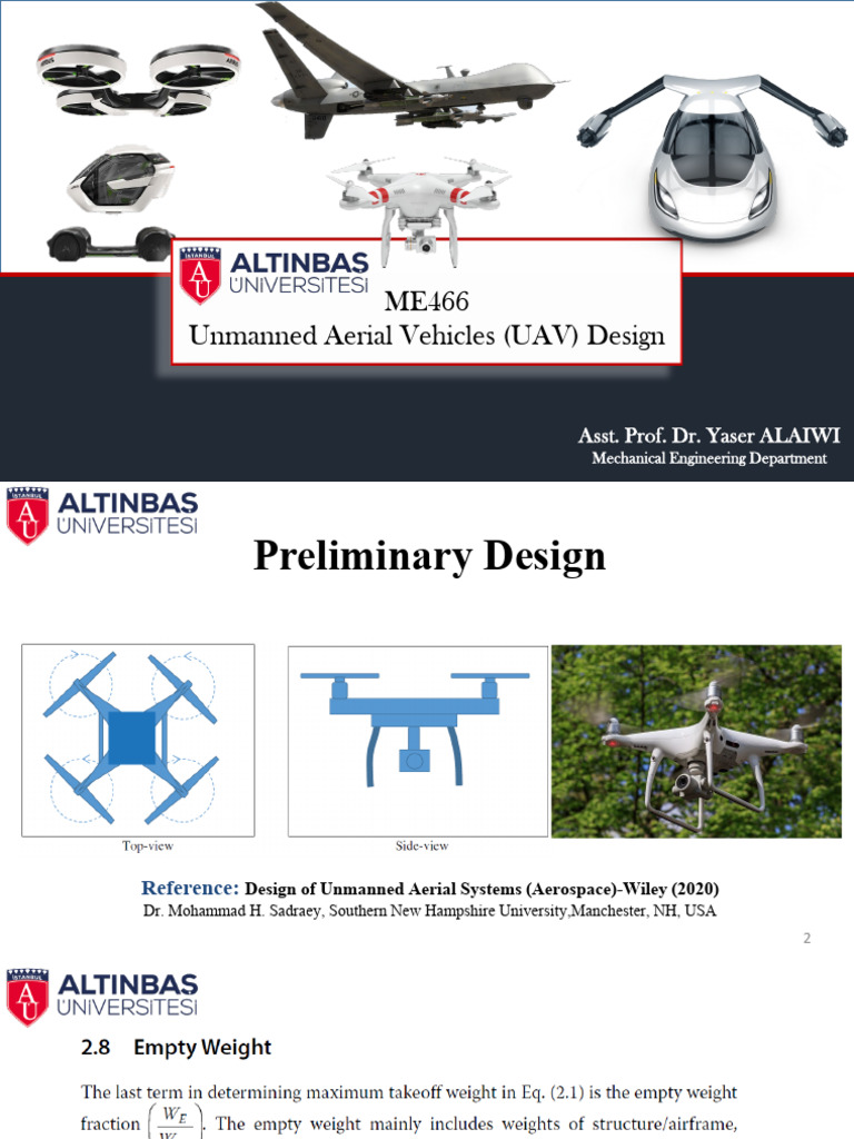 Lecture 06 UAV Design | Download Free PDF | Quadcopter | Unmanned Aerial Vehicle