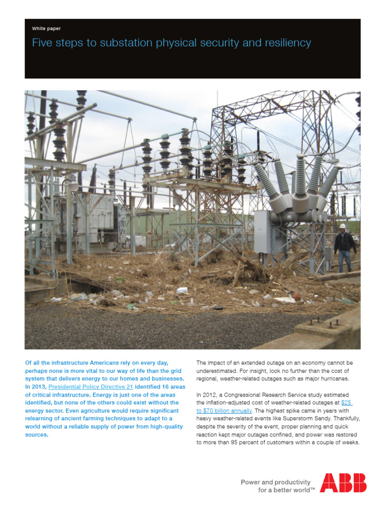 ABB 5 Steps To Substation Physical Security | PDF | Electrical ...