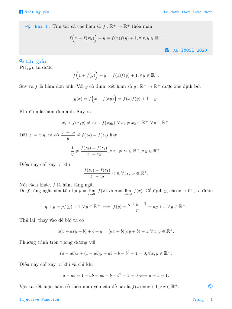 S D NG Tính Đơn Ánh | PDF