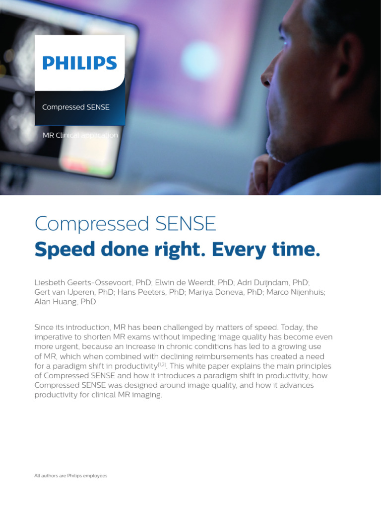 Compressed Sense | PDF | Magnetic Resonance Imaging | Data Compression