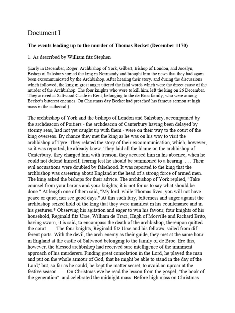 05.henry II - Readings | PDF | Religion & Spirituality