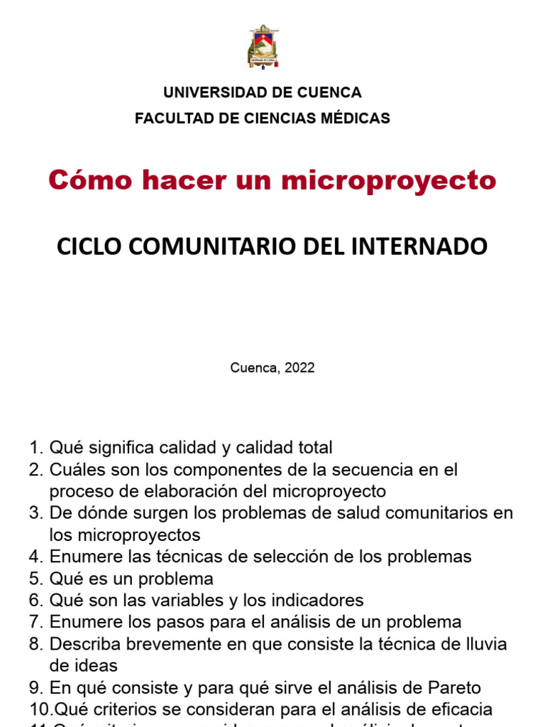 Microproyecto 2022 | PDF