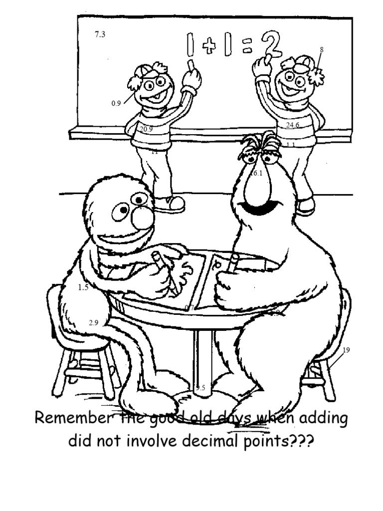 Color by Number Adding Subtracting Decimals | PDF