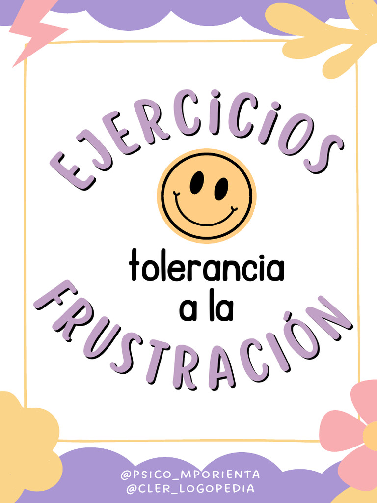 Ejercicios Tolerancia Frustración | PDF | Las emociones | Sicología