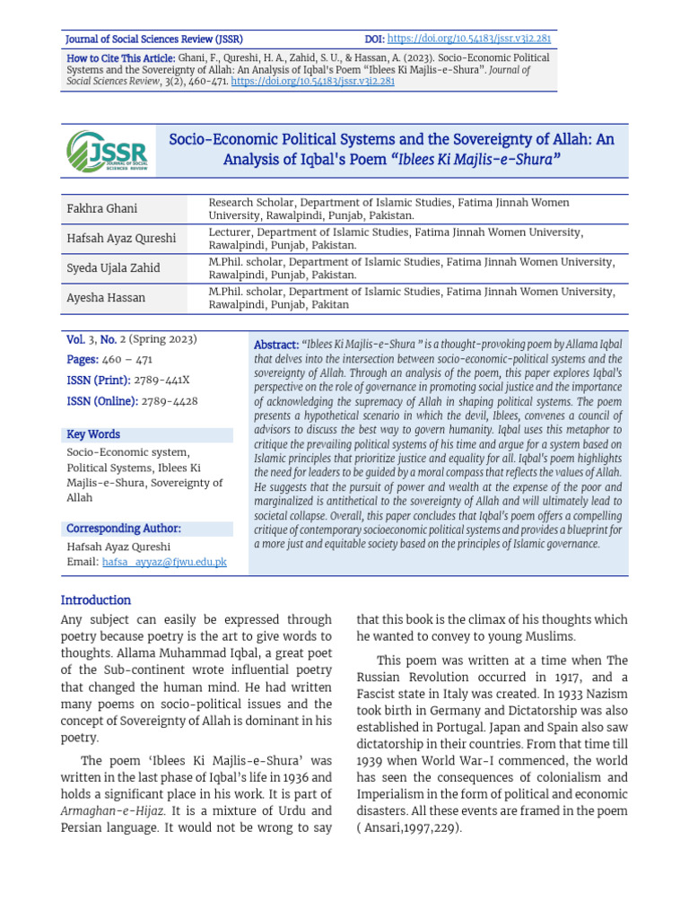 Socio-Economic Political Systems and The Sovereign | PDF | Shura ...