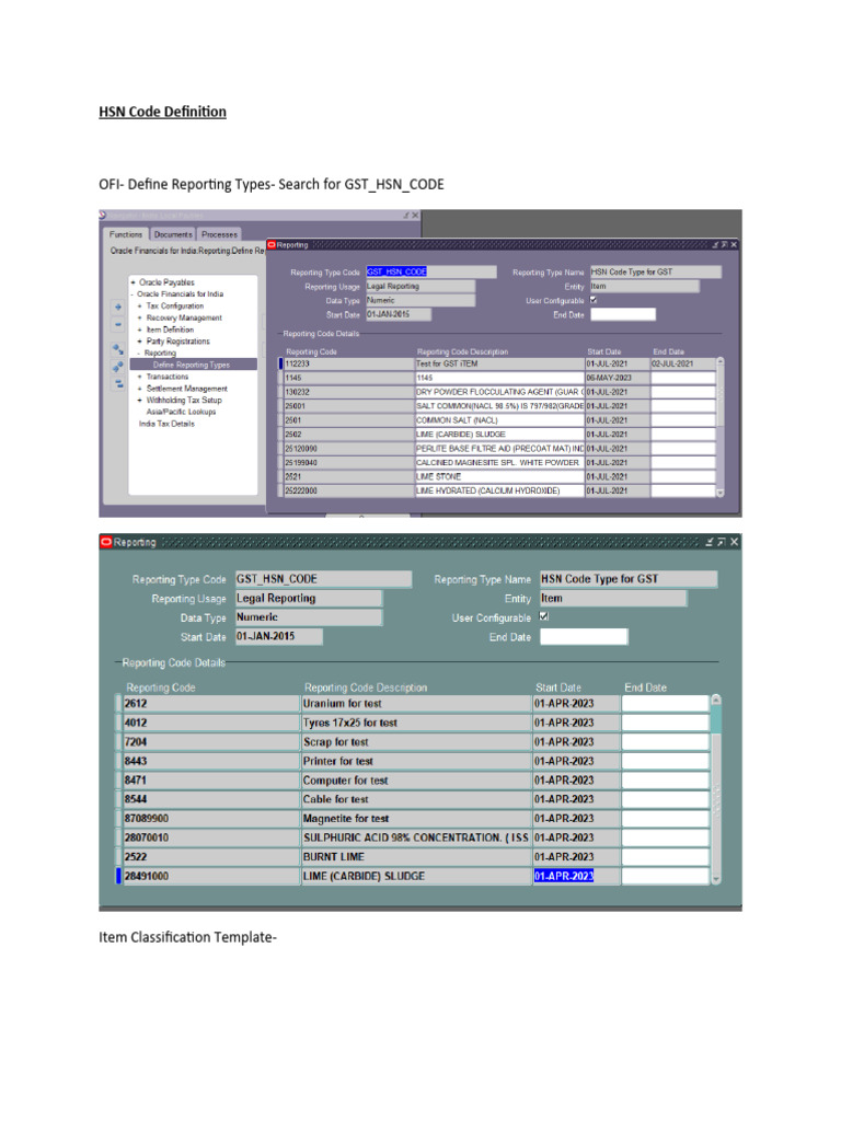 HSN CODE - Define and Automation | PDF