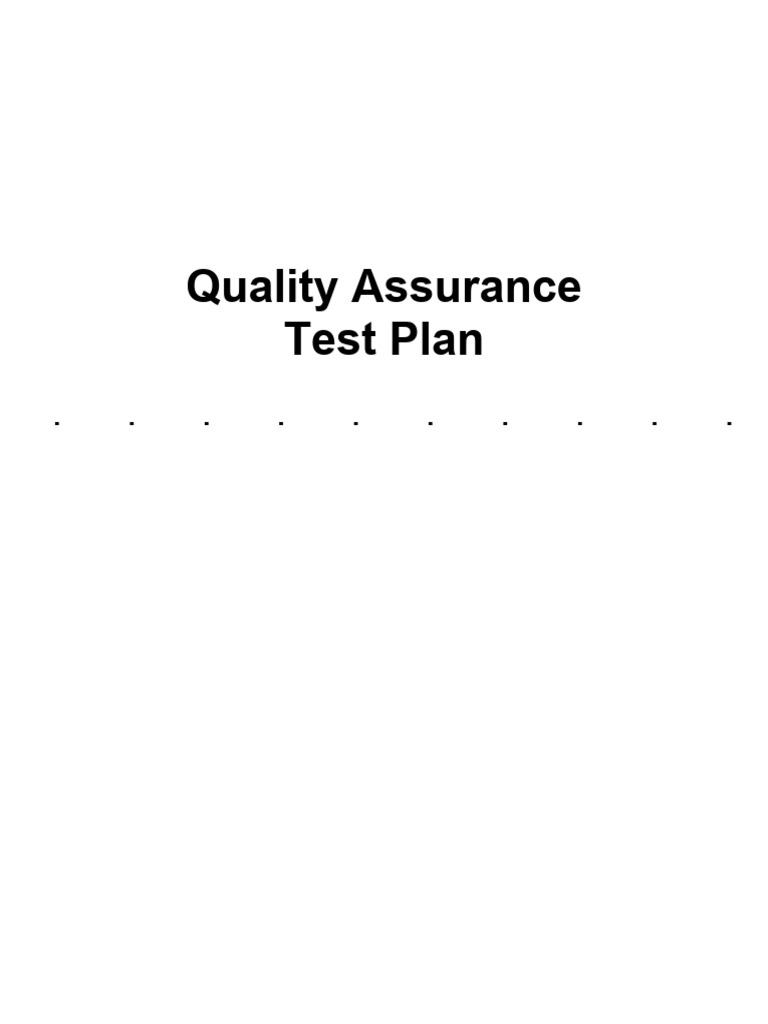 Test Plan | PDF | Software Testing | Quality Assurance