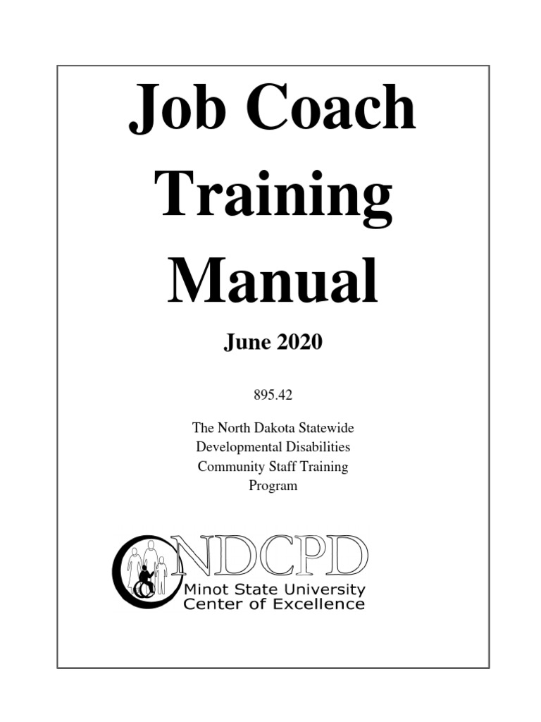 MOD .42 Job Coach Training Manual June2020 | Download Free PDF ...