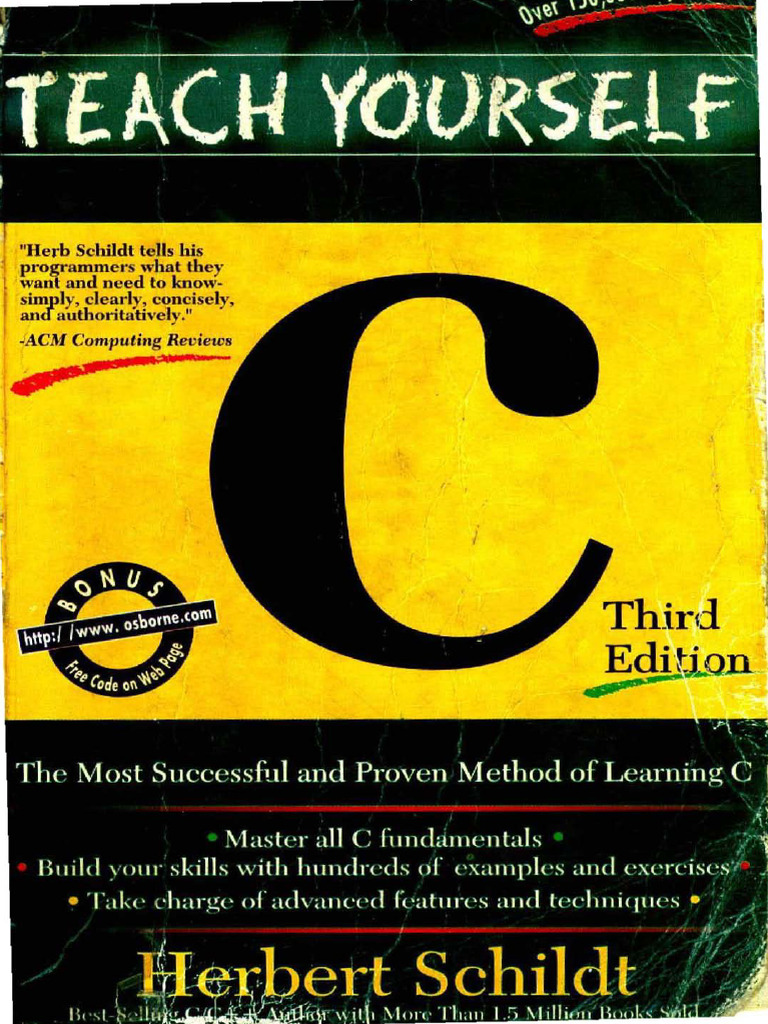 Teach Yourself C | PDF | Programming | Computer Program