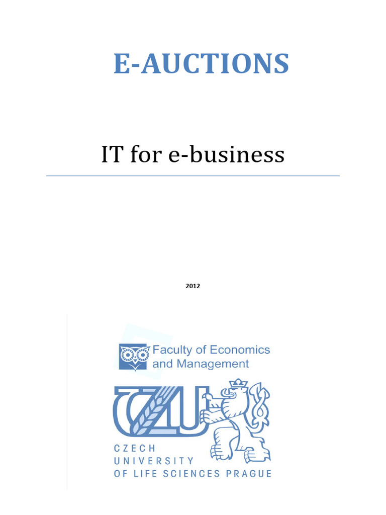 E Auctions | PDF | Auction | E Bay