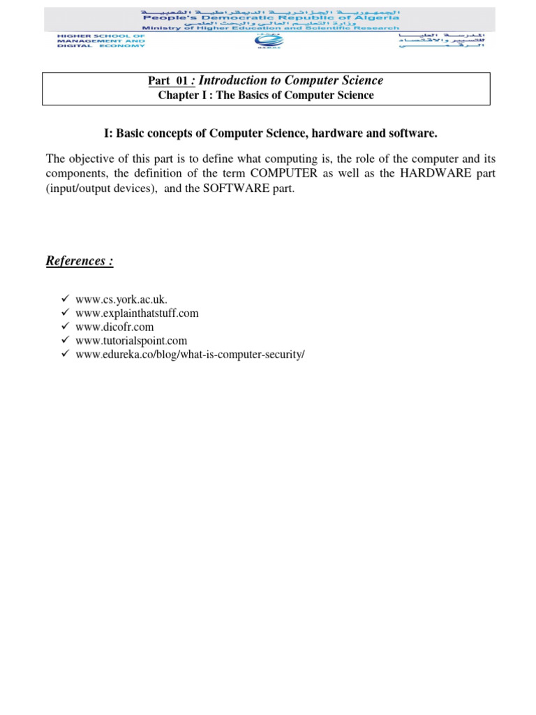 Chap 01.I-The Basics of Computer ScienceHardSoft | PDF | Computer ...