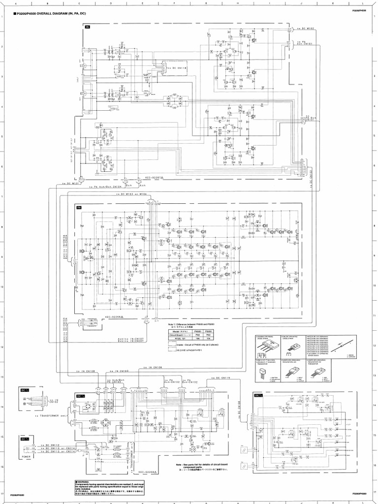 YAMAHA P3500 Schematic | PDF