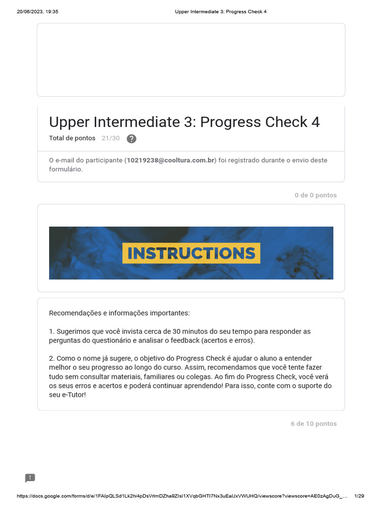 Upper Intermediate 3 Progress Check 4 | PDF | Food And Drink Preparation | Cuisine