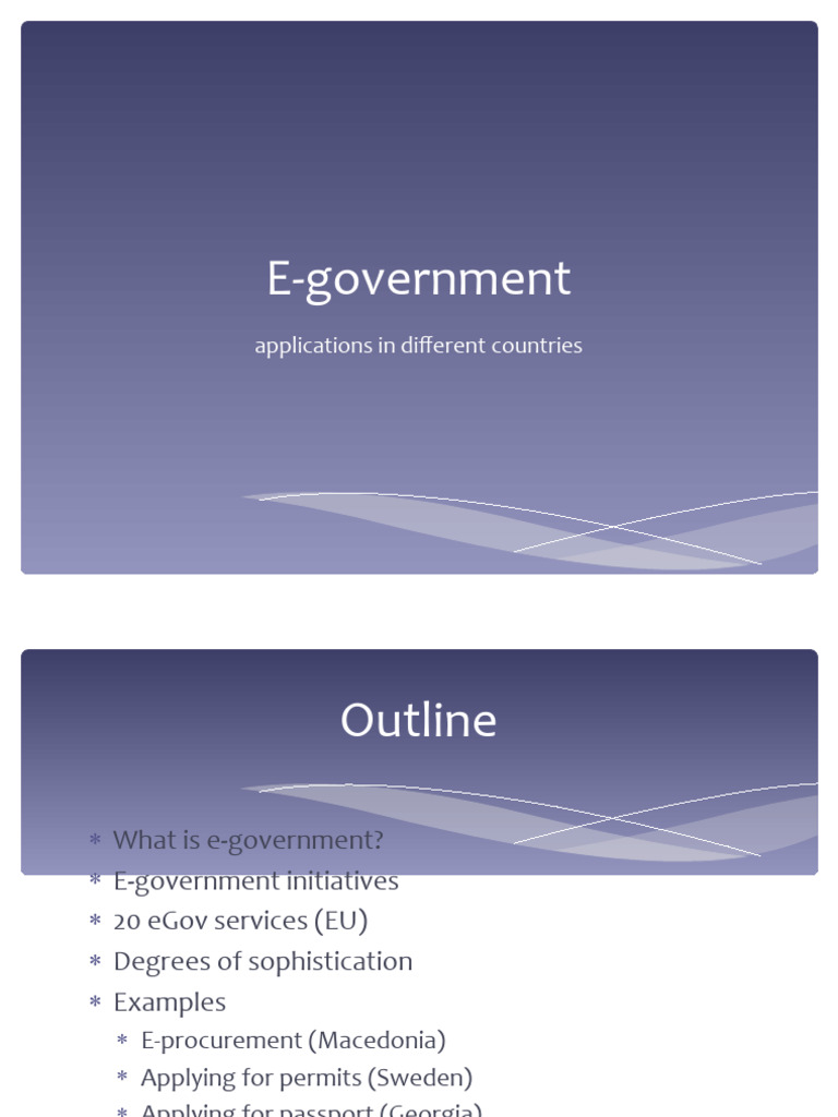 E Government | PDF | E Government | Government