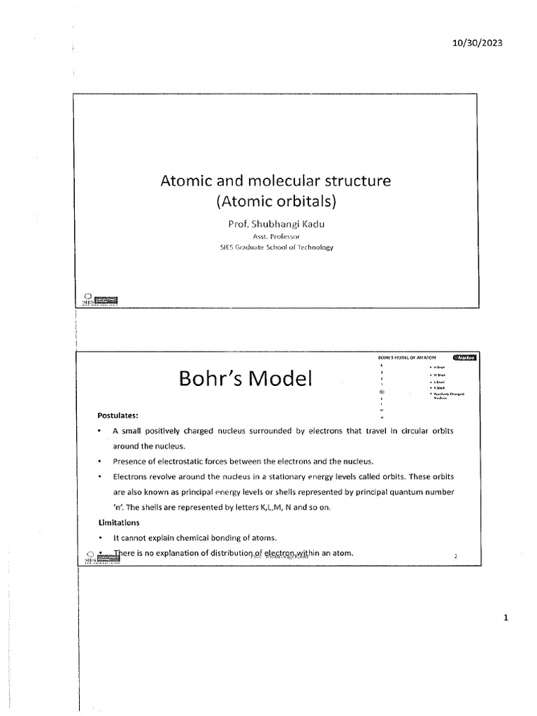 Atomic Structure | PDF