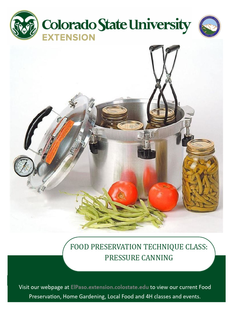 Pressure Canning Booklet Final 2020 | PDF | Pressure Cooking | Canning