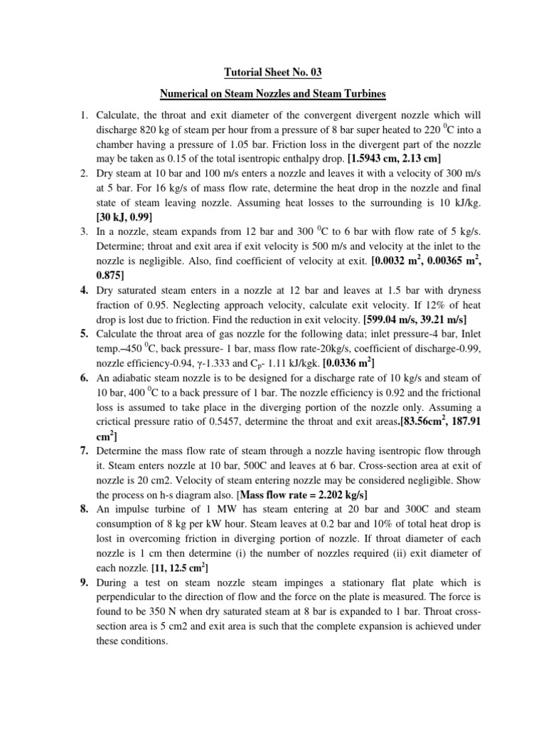 ATD Tutorial 3 | PDF | Turbine | Nozzle