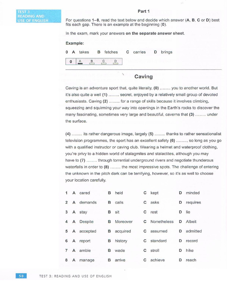 Cae Advanced Pp2 Test 3 Pdf