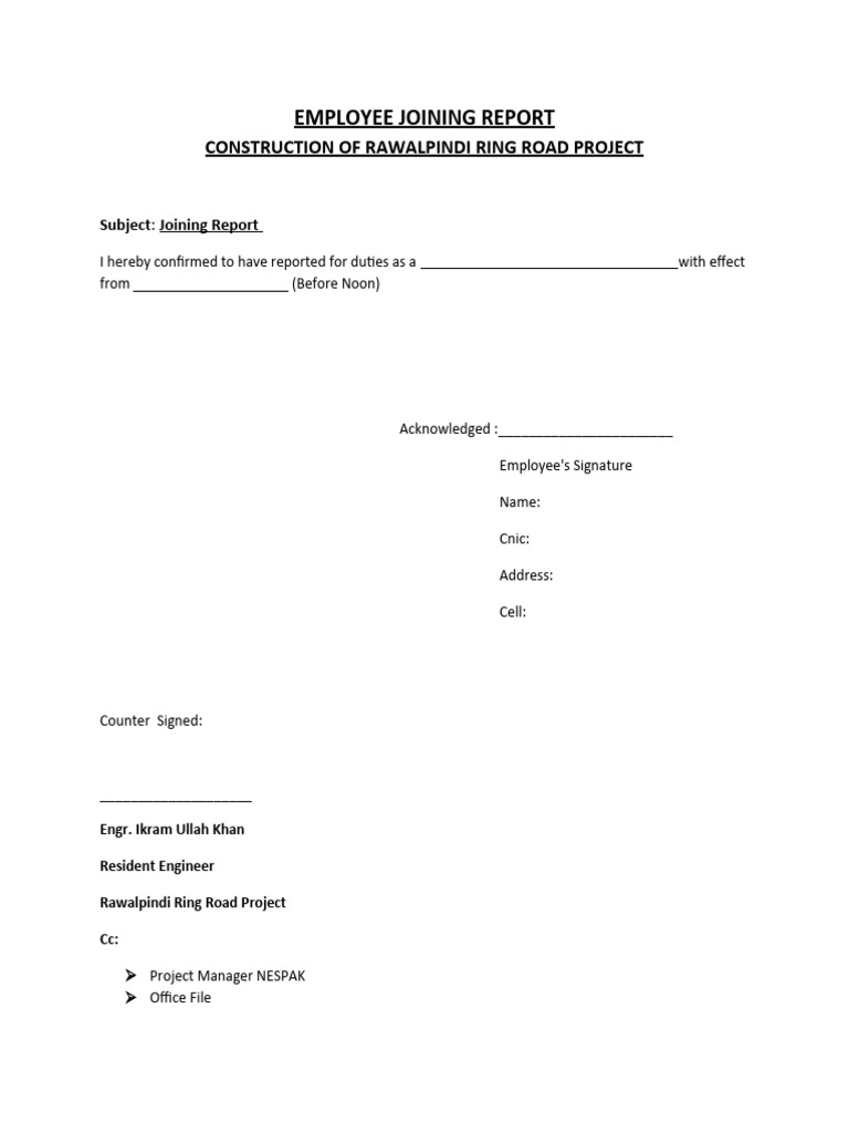 Joining Report | PDF